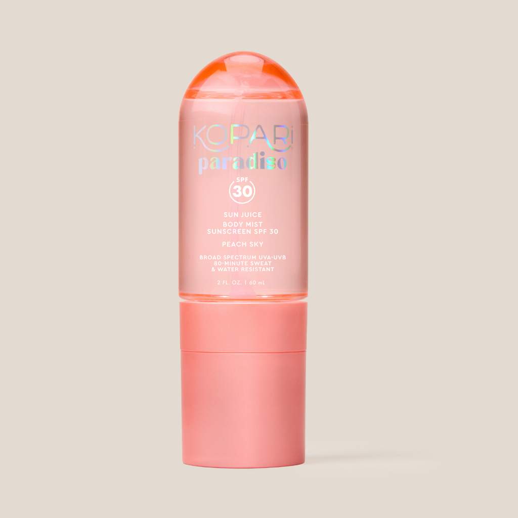 Peach Sky Sun Juice Body Mist Sunscreen SPF 30 – Kopari Beauty